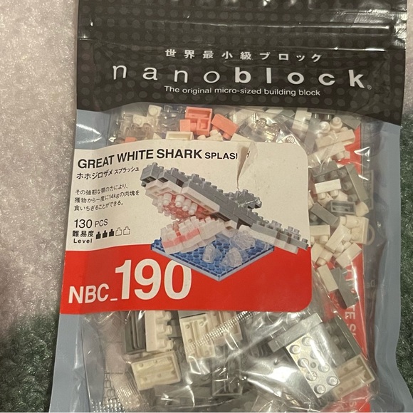 nanoblock | Toys | Nanoblock Great White Shark Splash | Poshmark